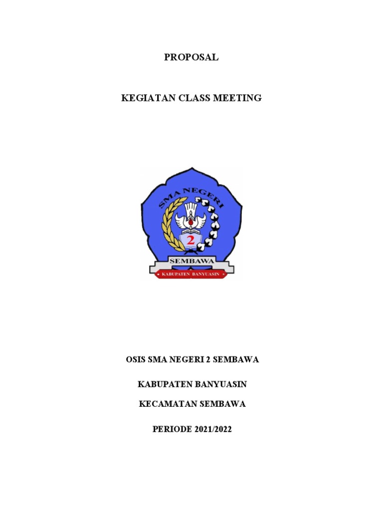 Proposal Classmeeting New | PDF