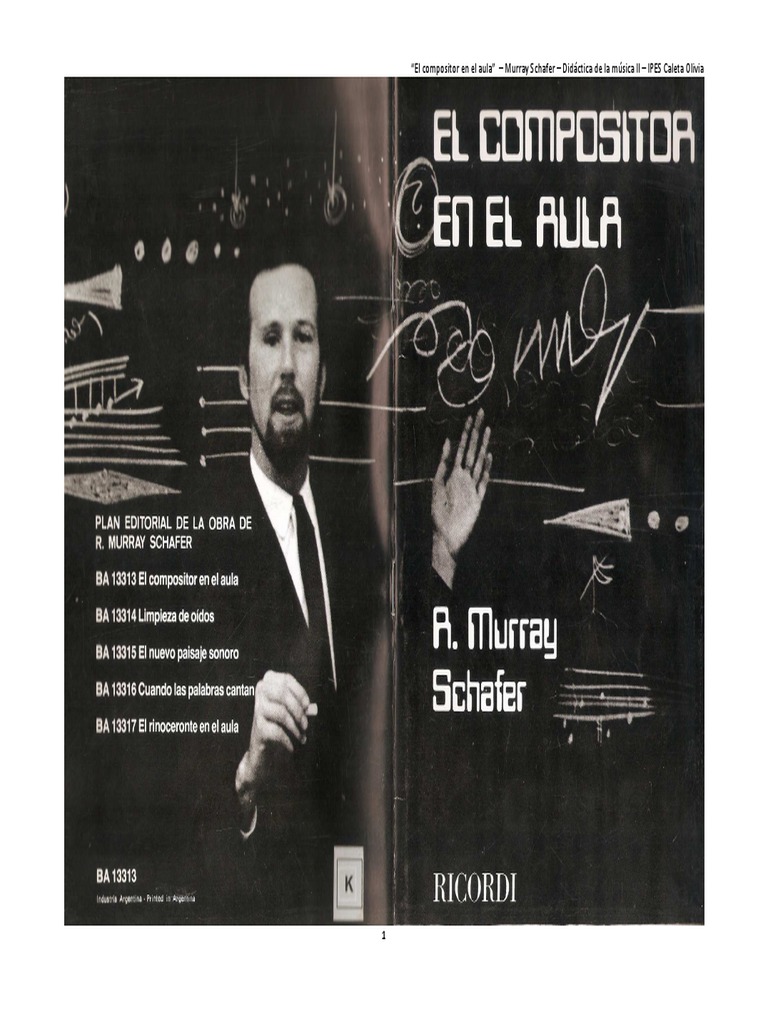 Schafer - El Compositor en El Aula | PDF | Compositores | Música