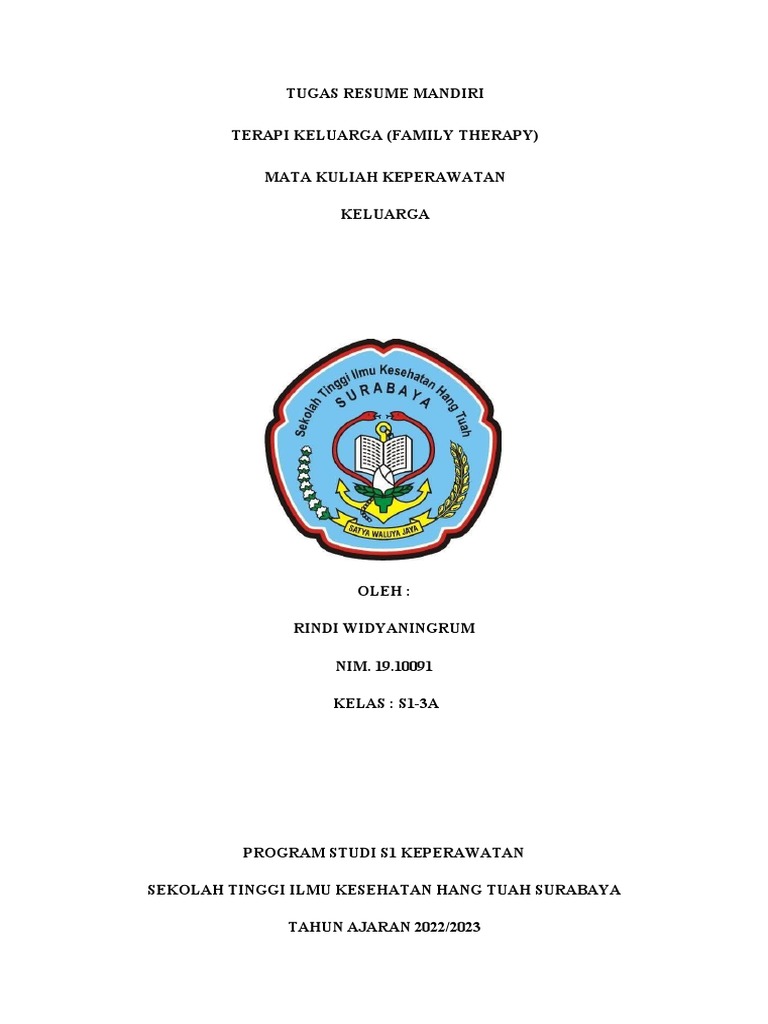3A - 1910091 - RINDI WIDYANINGRUM - Tugas Resume 9 - Kep Keluarga | PDF ...