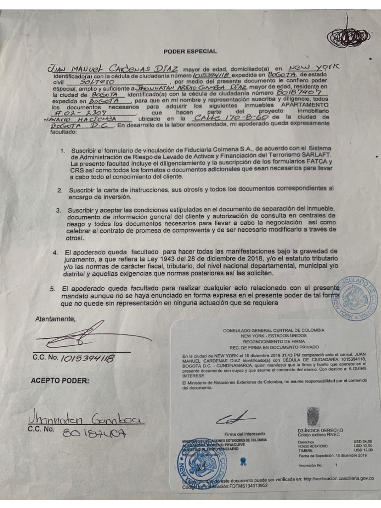 Poder Consulado | PDF