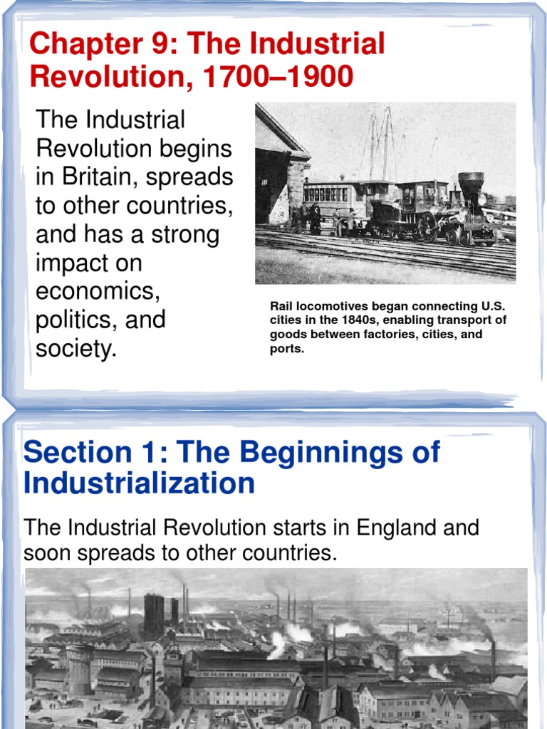 Chapter 9: The Industrial Revolution, 1700 - 1900 | PDF | Socialism ...