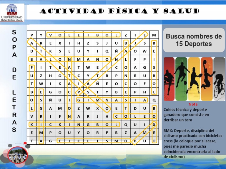 Sopa de Letra Deportes | PDF