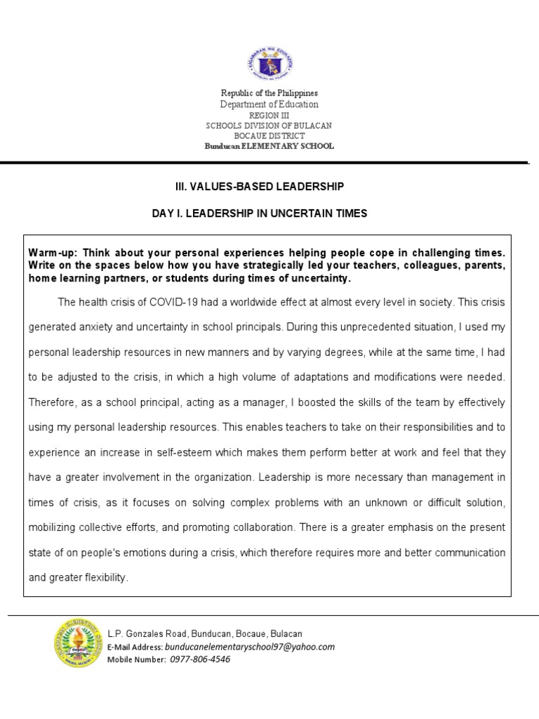 Values-Based Leadership | PDF | Leadership | Leadership