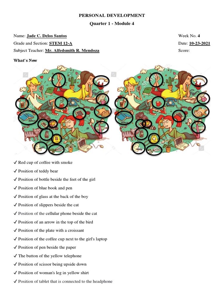 Personal Development - Module 4 | PDF | Cognition | Psychological Concepts