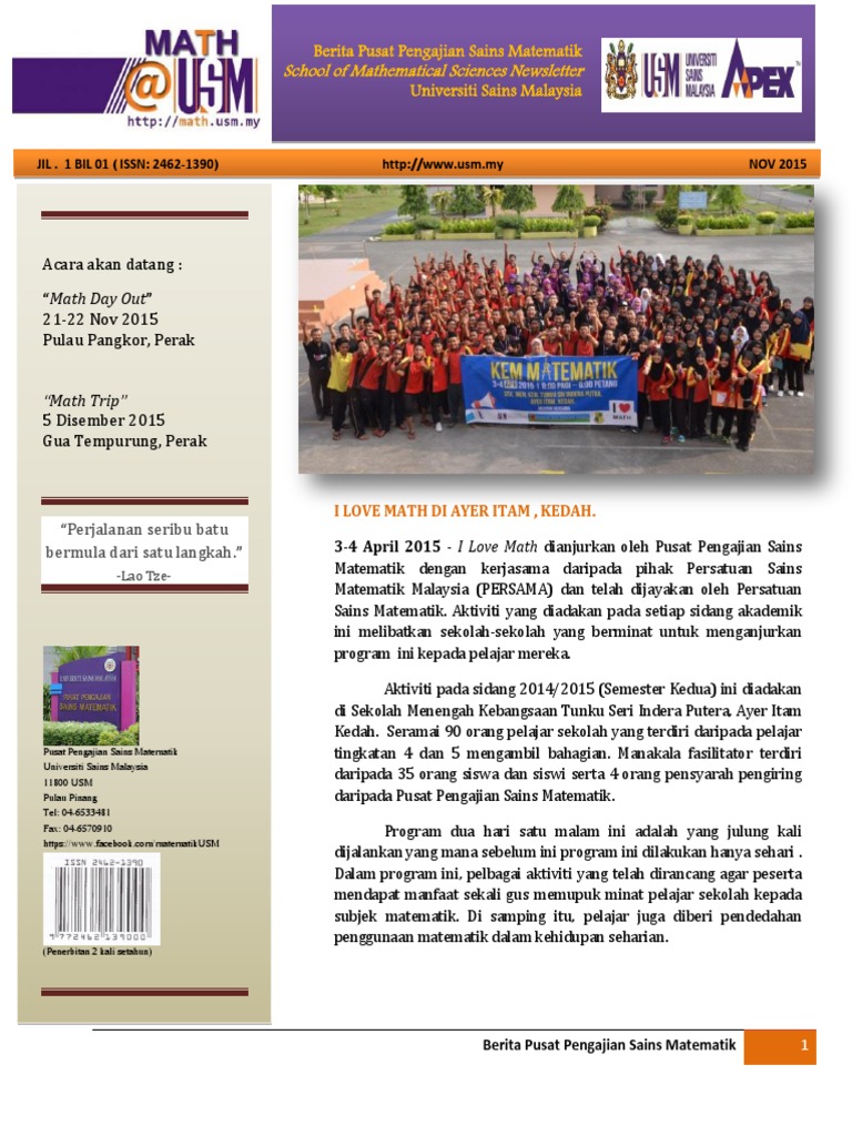 Newsletter Vol 1 Bil 1 | PDF