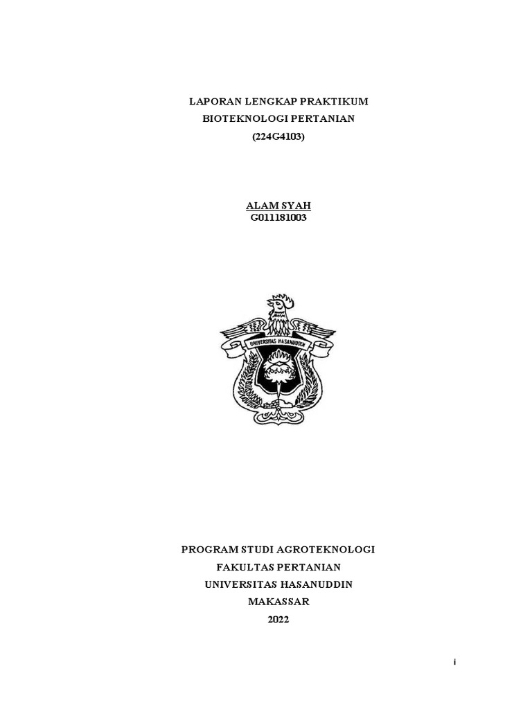 Format Lapleng Bioteknologi Pertanian | PDF