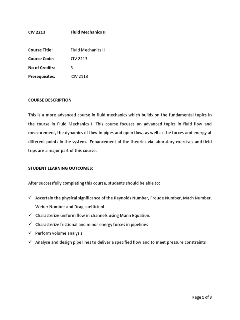 Mastering Advanced Fluid Mechanics: An In-Depth Exploration of Flow ...