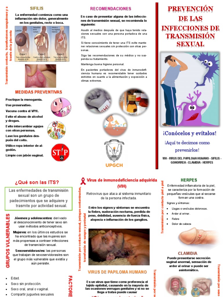 Triptico Its Pdf Infección Transmitida Sexualmente Medicina