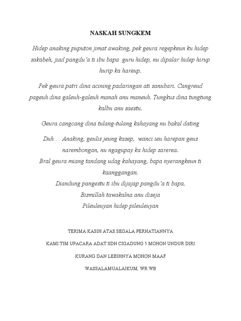 Naskah Sungkem | PDF