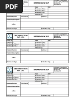 Machine Breakdown Report Template | PDF