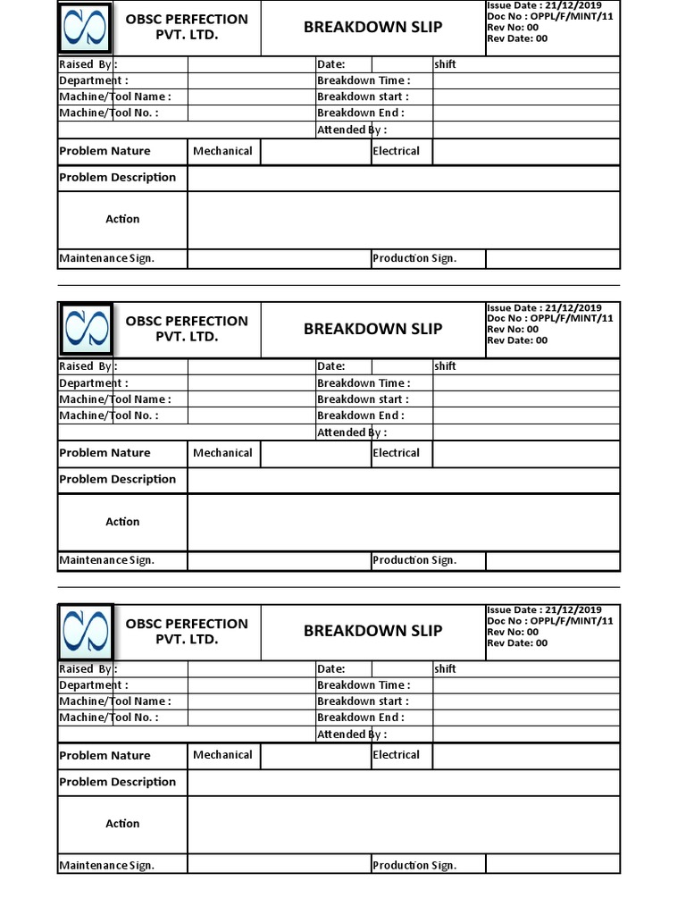 F MINT 11 Breakdown Slip | PDF