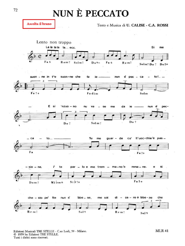 Nun È Peccato | PDF