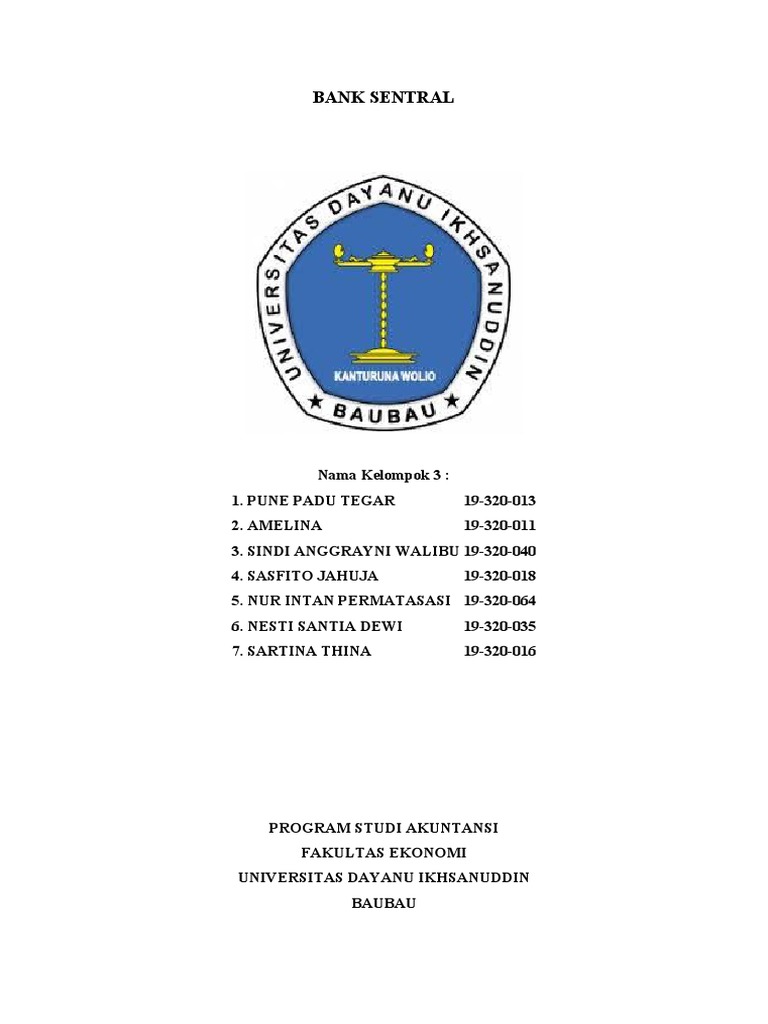 Tugas Bank Sentral | PDF