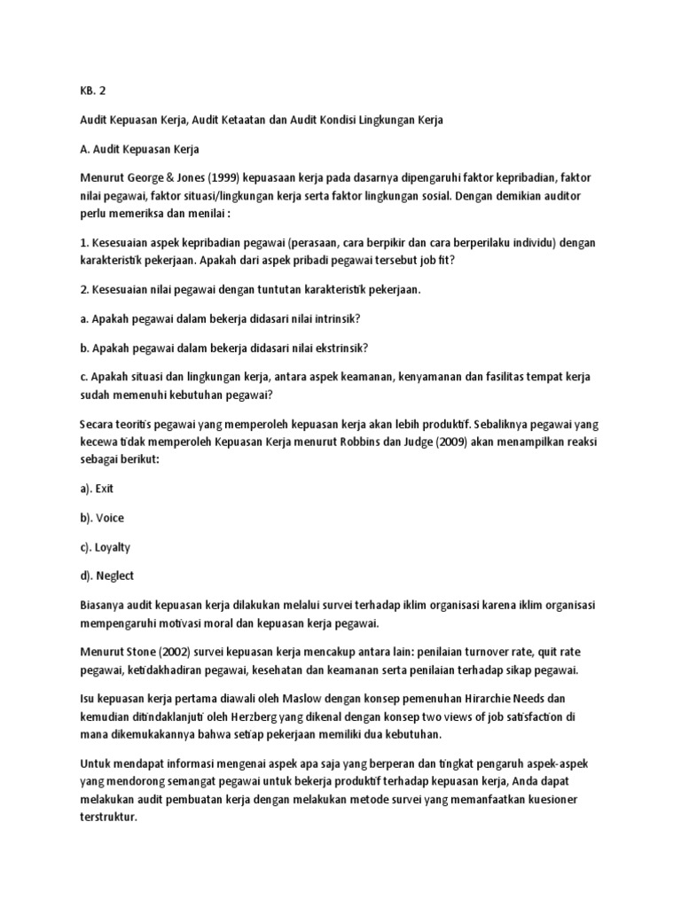 Audit SDM Kb.2 | PDF