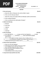 Class Vi Admission Test Question Paper 2024-2025 | PDF | Grammatical ...