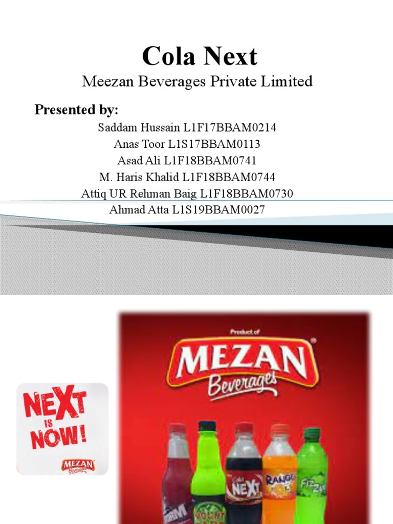 Cola Next: Meezan Beverages Private Limited | PDF | Marketing | Brand