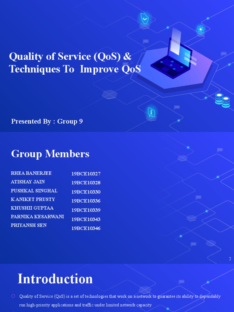 Quality of Service (Qos) & Techniques To Improve Qos: Presented By ...