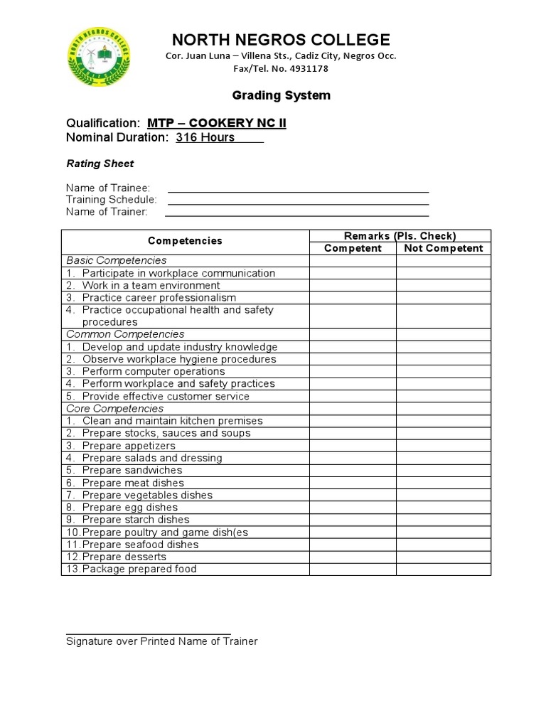Agri Crops NC I - Grading System | PDF | Foods | Food And Drink