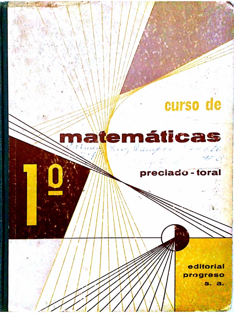 Curso de Matemáticas 1 Preciado-Toral | PDF