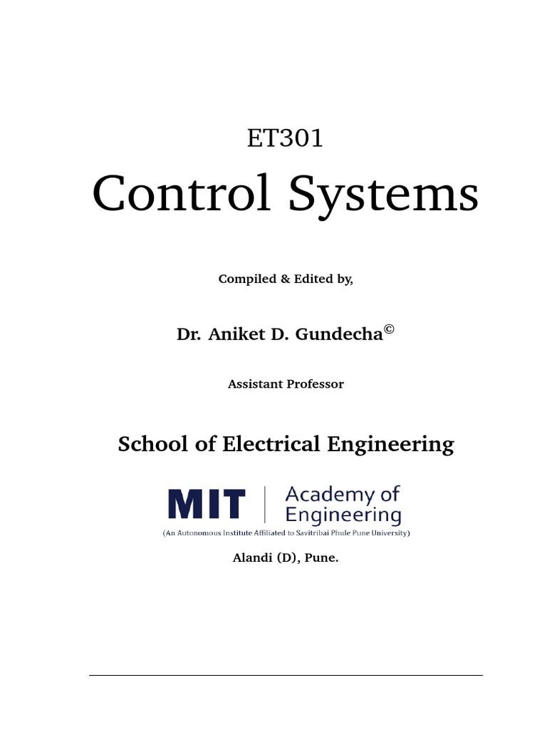Unit 1 2 Control Systems Notes Pdf Control Theory Force