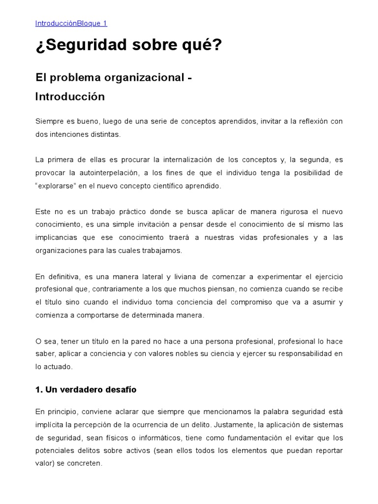 Modulo 1 - Lectura 2 Seguridad Informática | PDF | Seguridad de ...