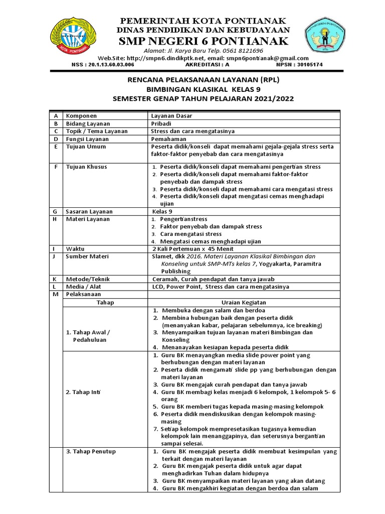RPL STRESS DAN CARA MENGATASINYA (Genap) | PDF