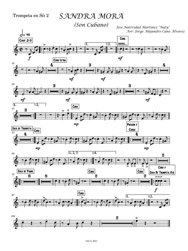 Partitura de Son Cubano | PDF | Musica cubana | Musica Latinoamericana