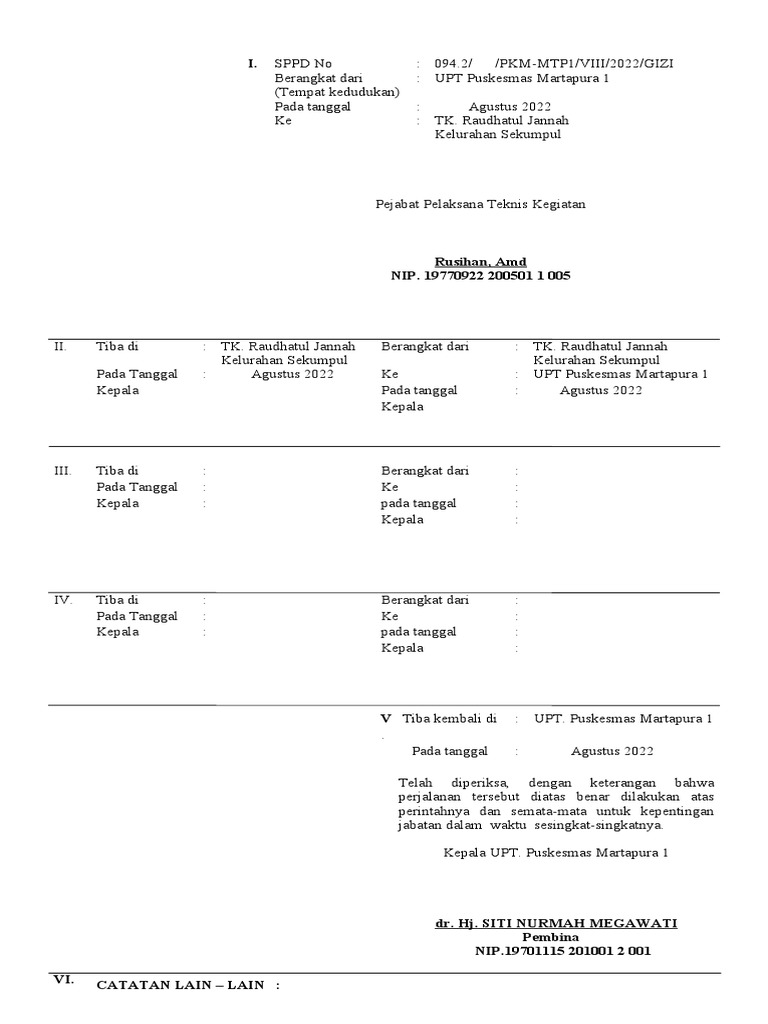 TK. Raudhatul Jannah - Kelurahan Sekumpul | PDF