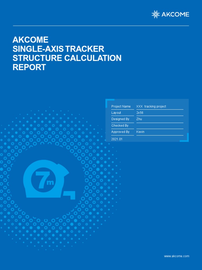 Single-Axis Tracker Structure Report | PDF | Young's Modulus | Wind Speed