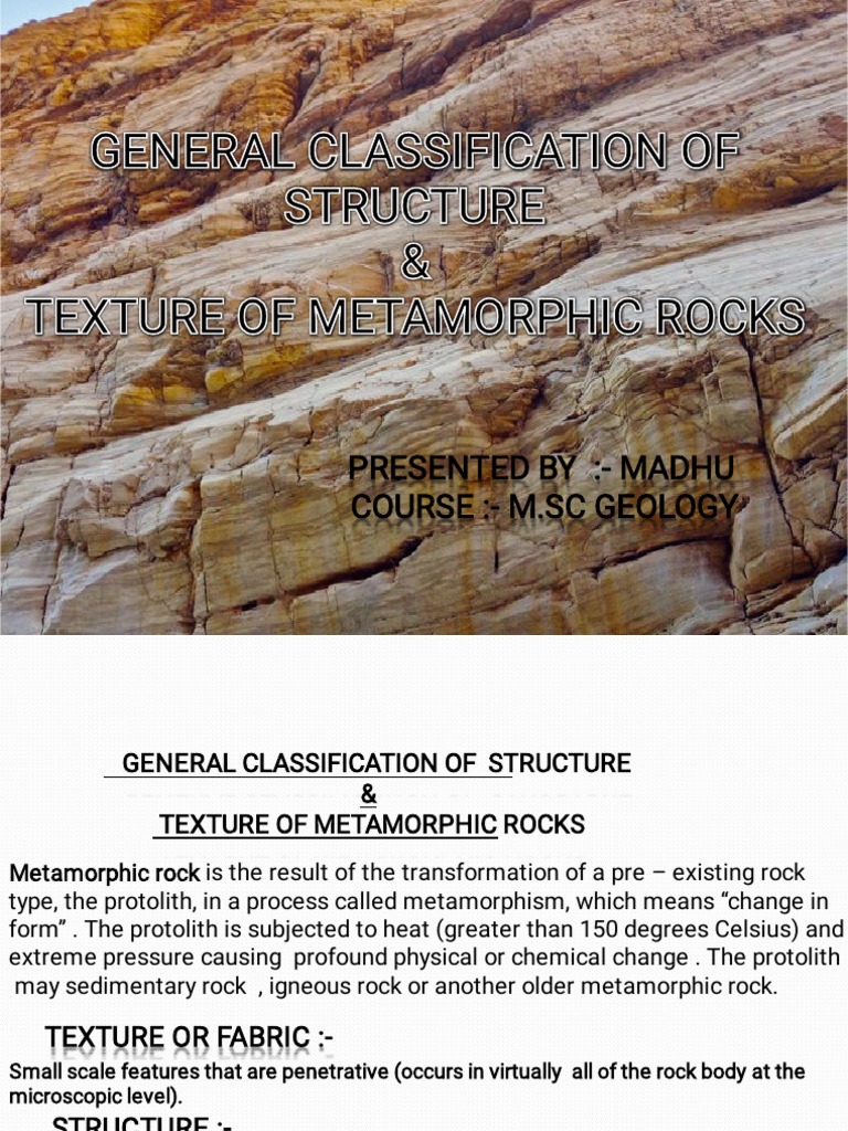 Texture & Structure-1 | PDF | Rock (Geology) | Slate