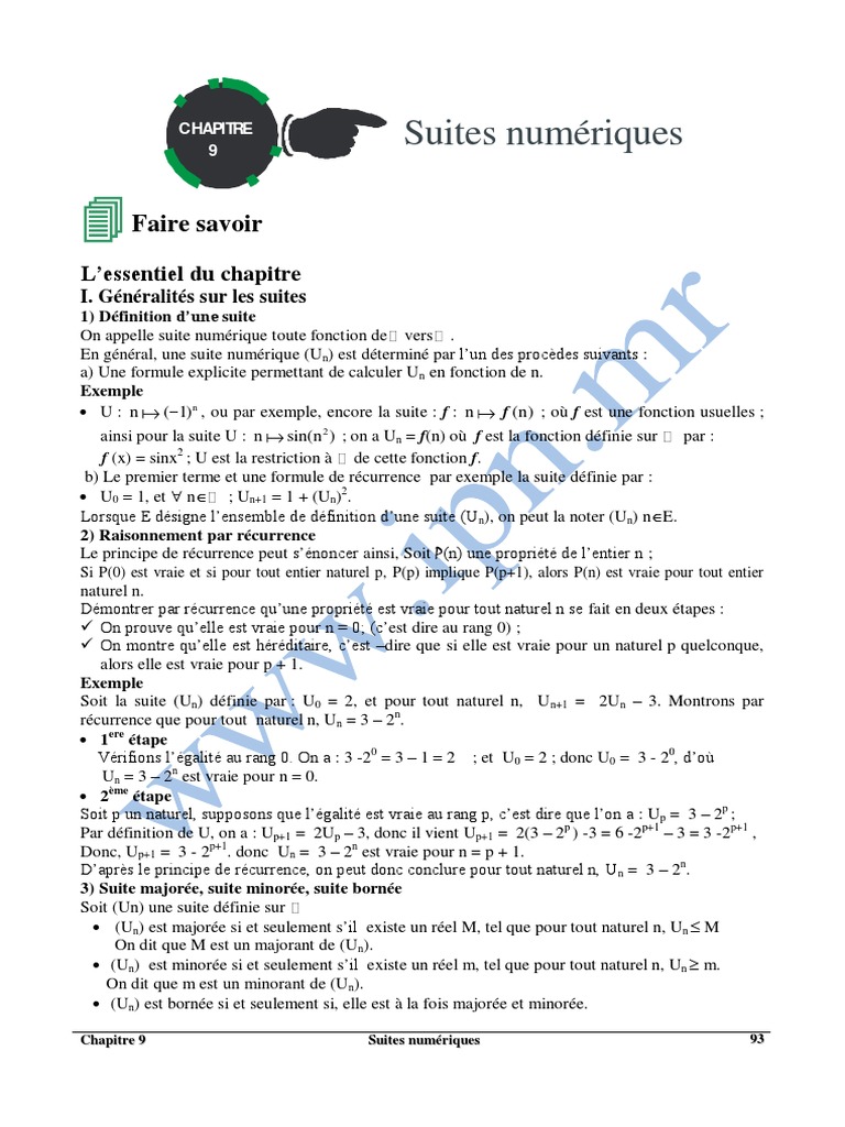 Chap 9 | PDF | Séquence | Fonction monotone