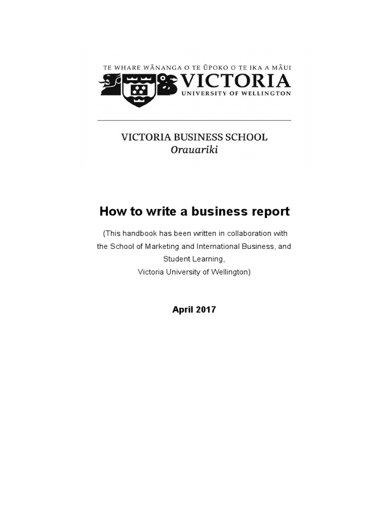 04 - How To Write A Report Wellington | PDF | Memorandum | Recycling