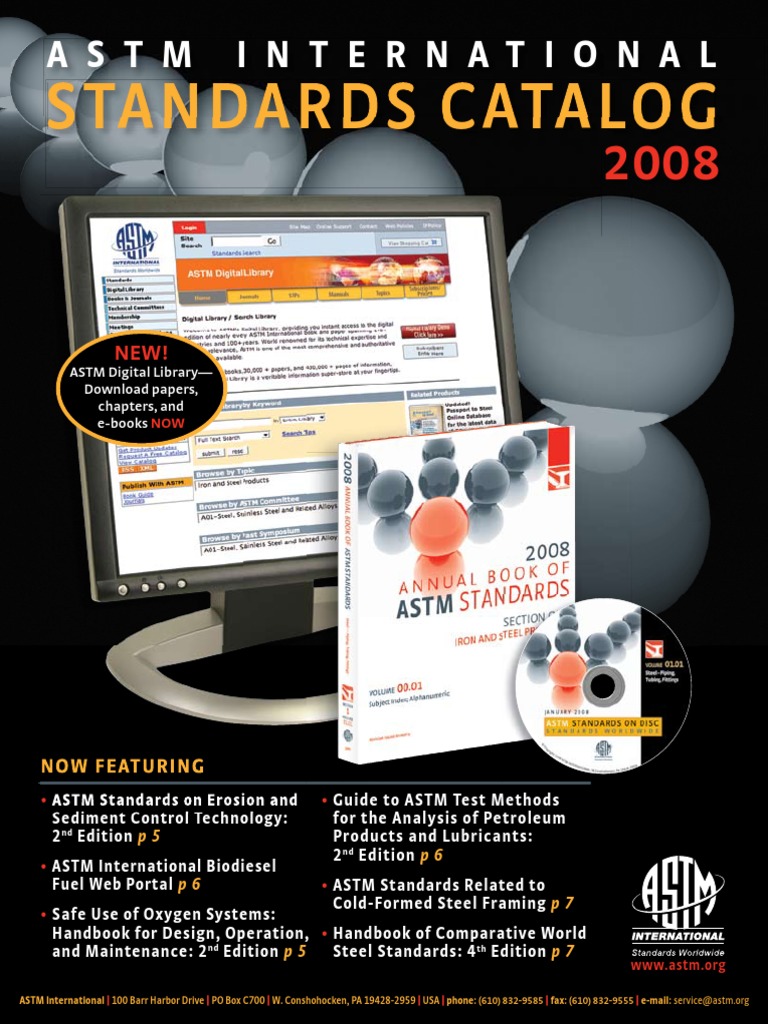ASTM - Standards Catalog 2008 | Download Free PDF | Libraries | Books