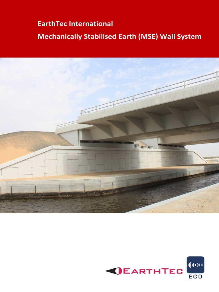 Earthtec International Mechanically Stabilised Earth (Mse) Wall System ...