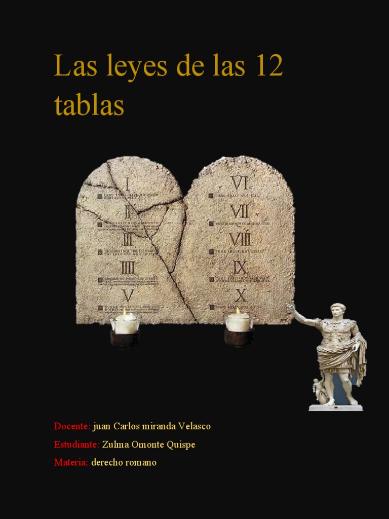 Las Leyes de Las 12 Tablas | PDF | Ley romana | Civilizaciones clásicas