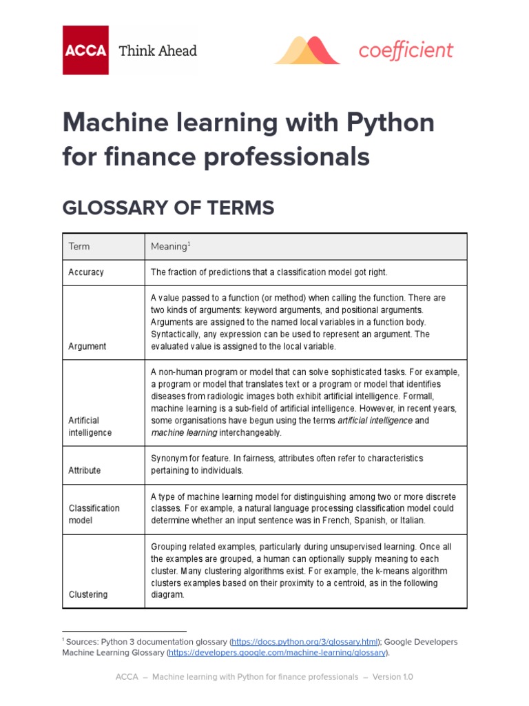 Asset v1 ACCA+ML001+2T2021+Type@Asset+Block@Glossary | PDF | Parameter (Computer Programming ...