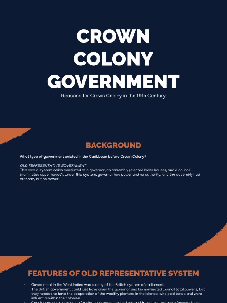 Crown Colony Government | PDF | Plantation | British Empire