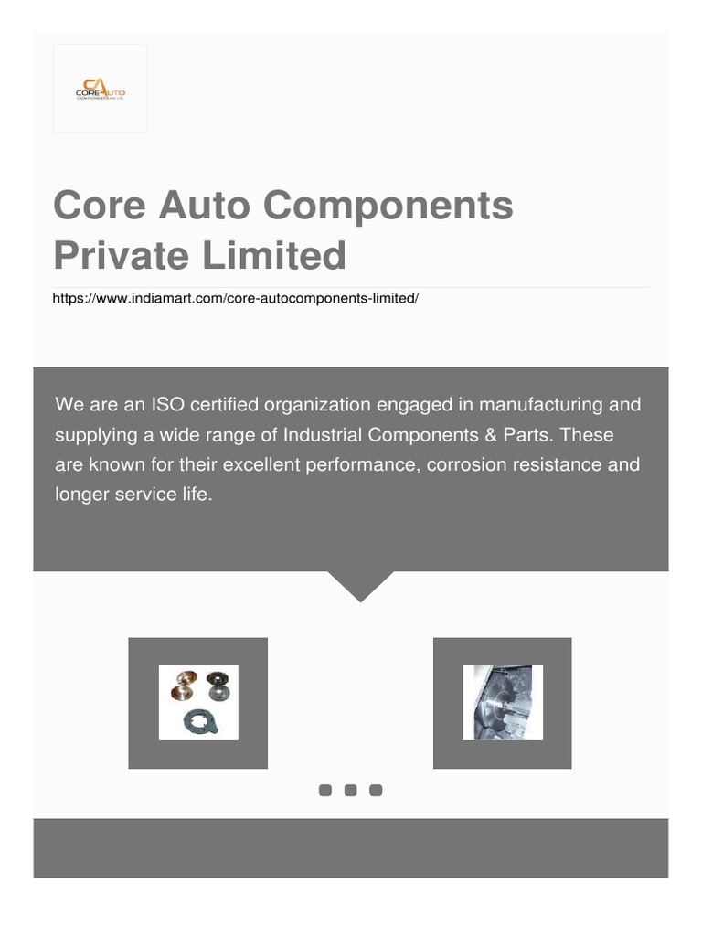 Core Auto Components Private Limited | PDF