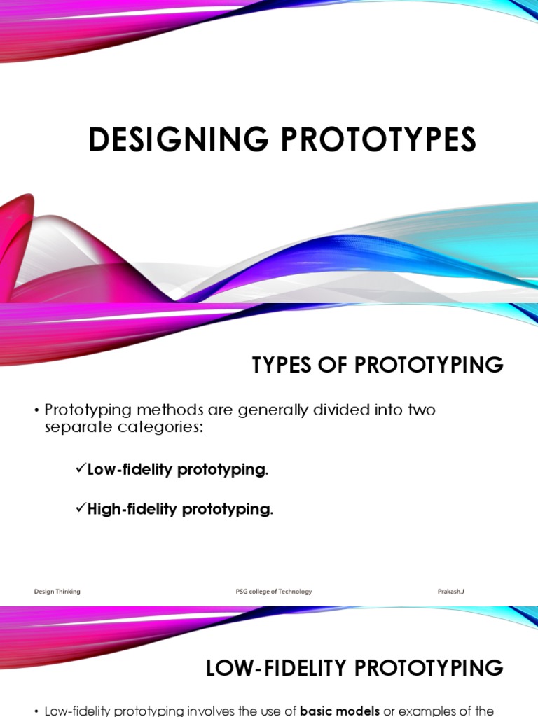 Types of Prototyping | PDF | Prototype | Design Thinking