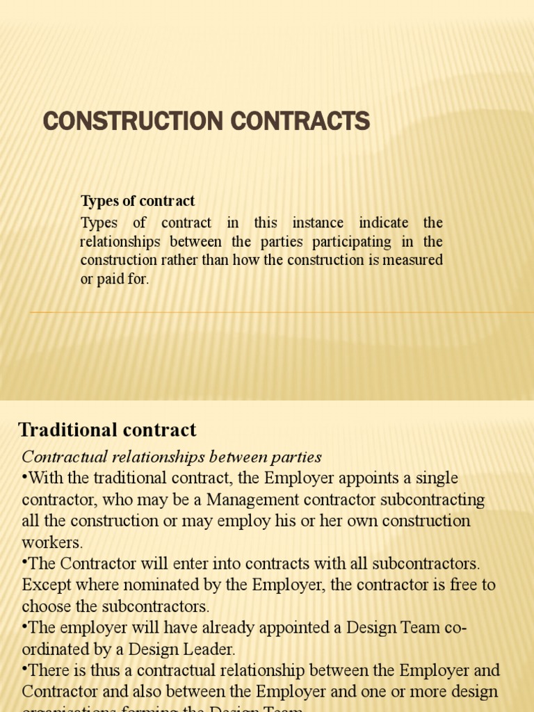 Module 3-Contract Types | PDF | Employment | General Contractor