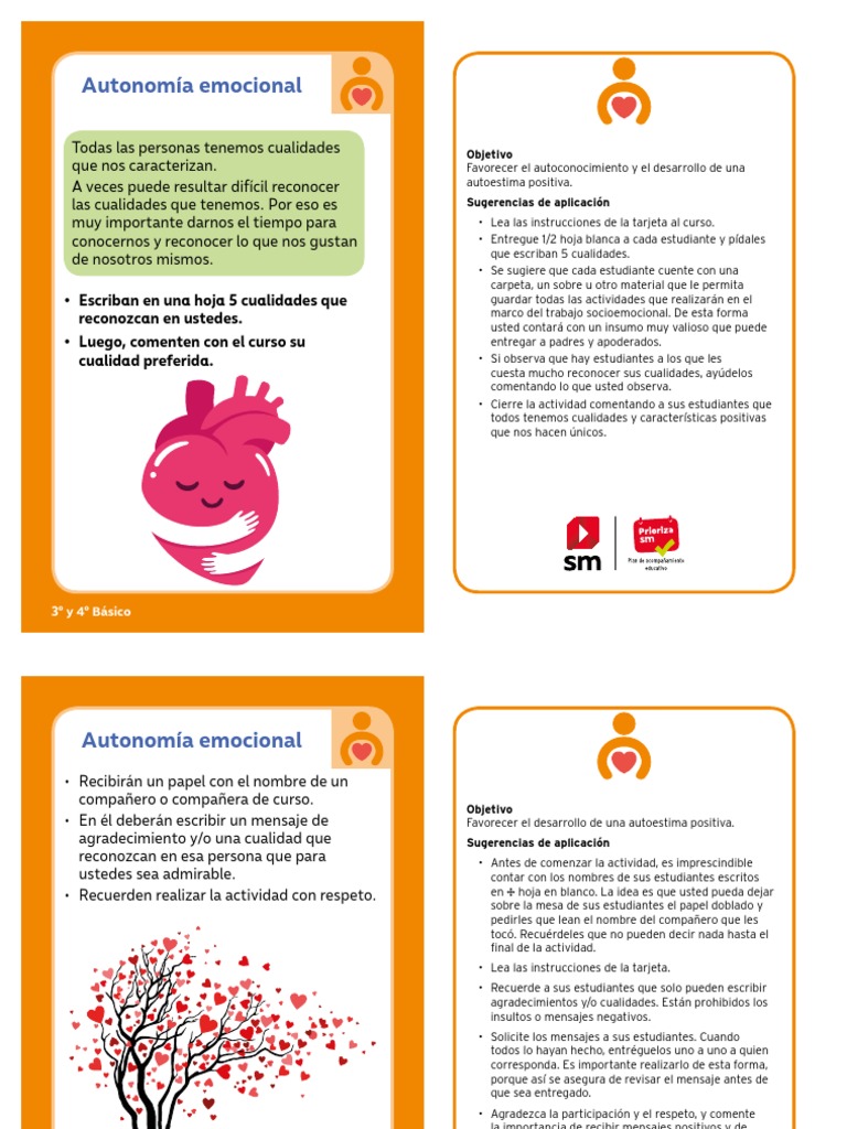 Autonomia Emocional | PDF | Las emociones | Autoestima
