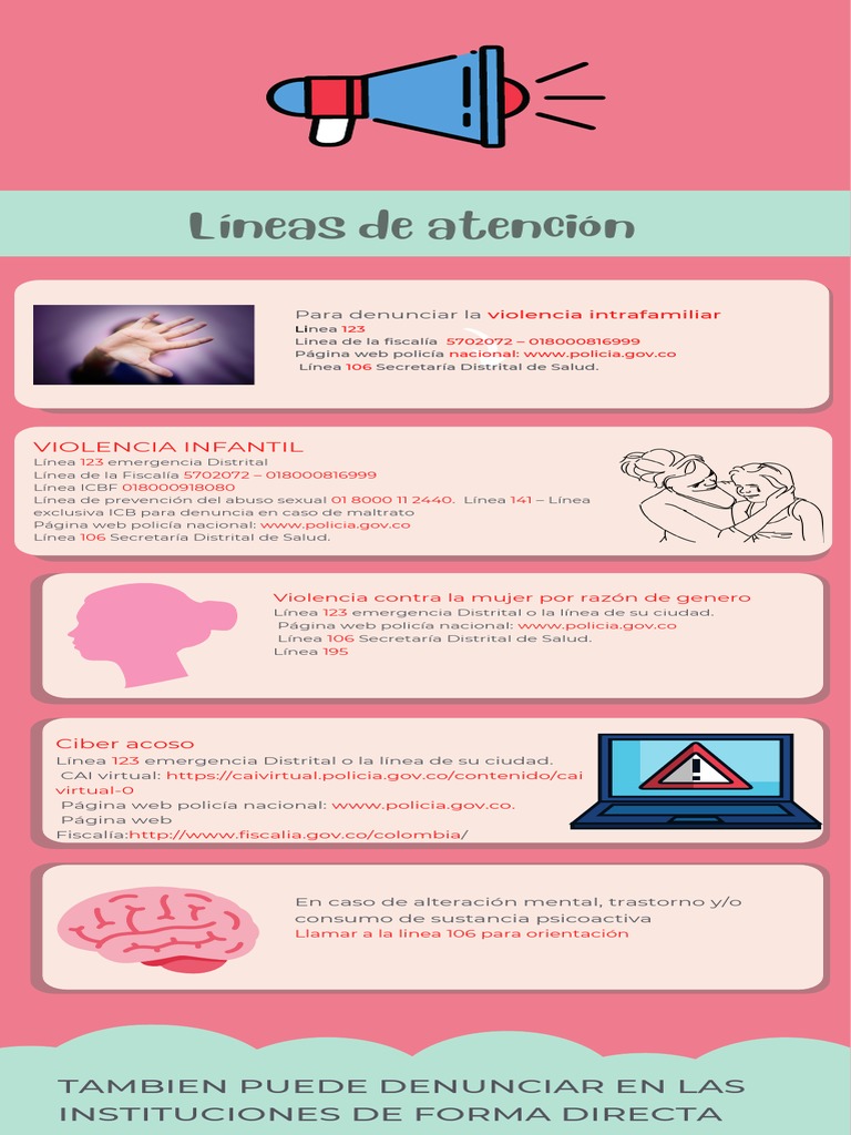 Lineas de Atencion para Denuncias | PDF