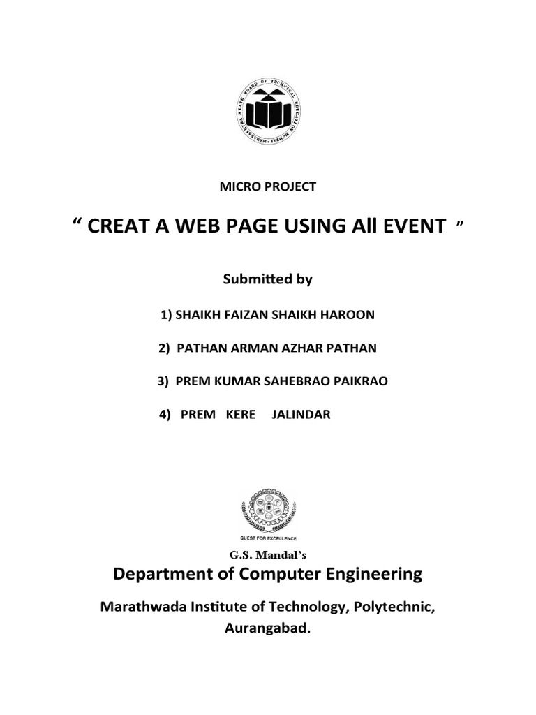 CSS Micro Project Done | PDF | Dynamic Web Page | World Wide Web