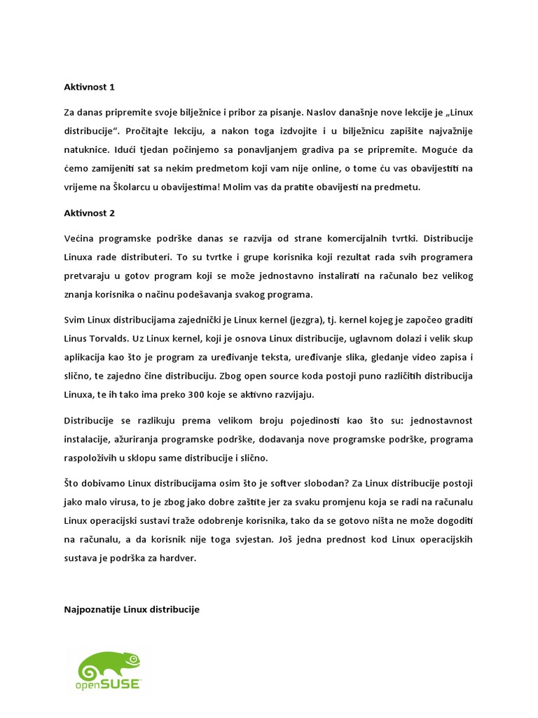 Linux Distribucije | PDF