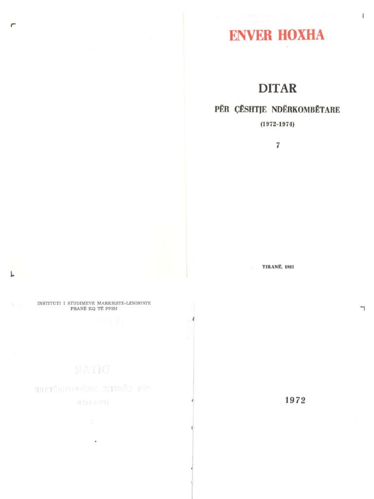Ditar 1.janar Shkurt 1972 | PDF