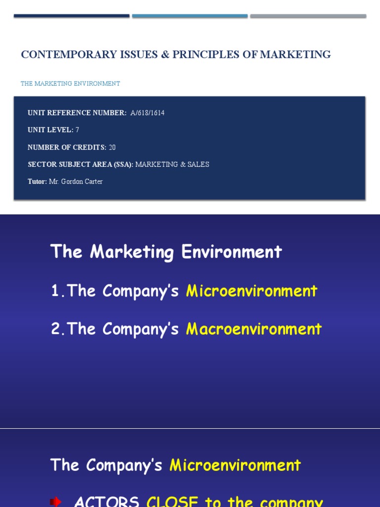 Contemporary Marketing Issues Overview | PDF | Value Chain ...