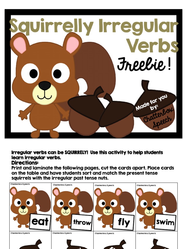 Squirrelly Irregular Verbs | PDF | Linguistic Typology | Language Families