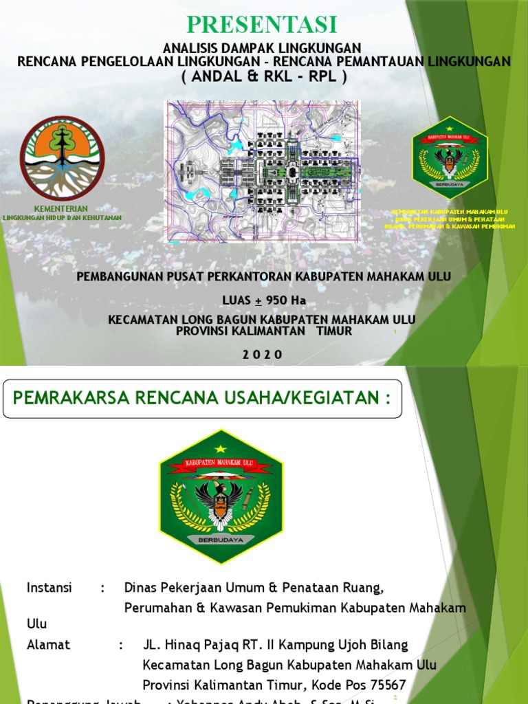 Presentasi Andal RKL RPL Pusat Perkantoran | PDF | Bisnis | Teknologi ...