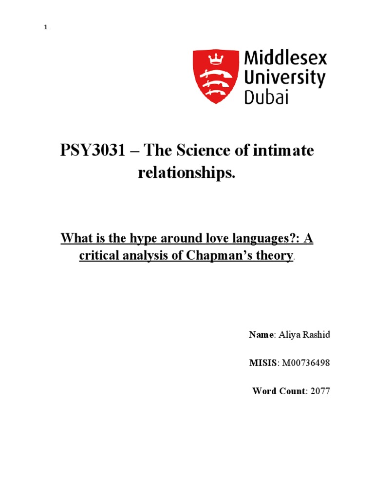 Science of Intimate Relationships | PDF | Attachment Theory | Intimate ...