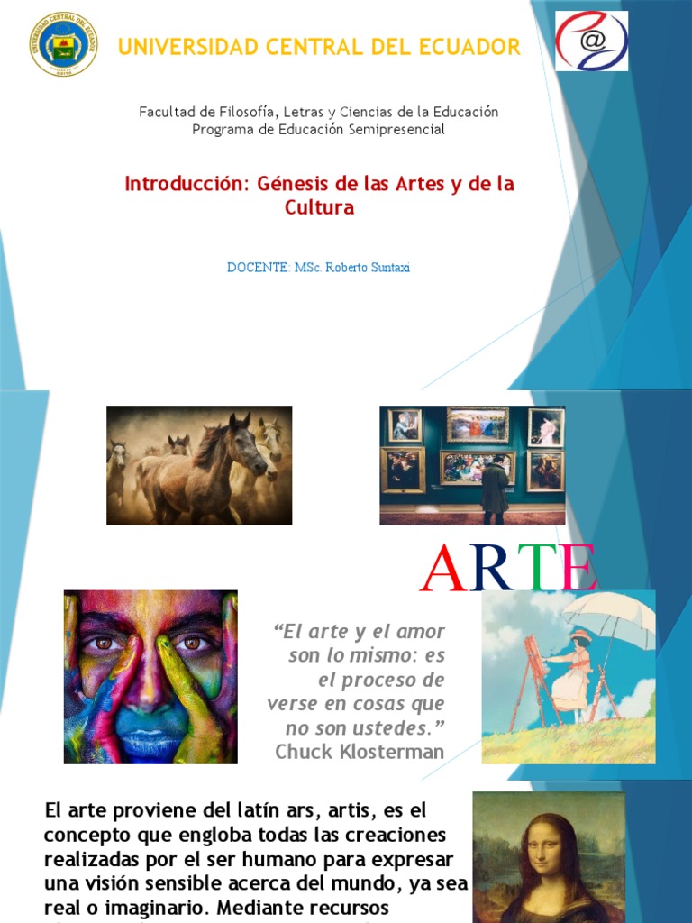 Introduccion Genesis de Las Artes y Cultura Rs Uce 2021-2022 | PDF ...